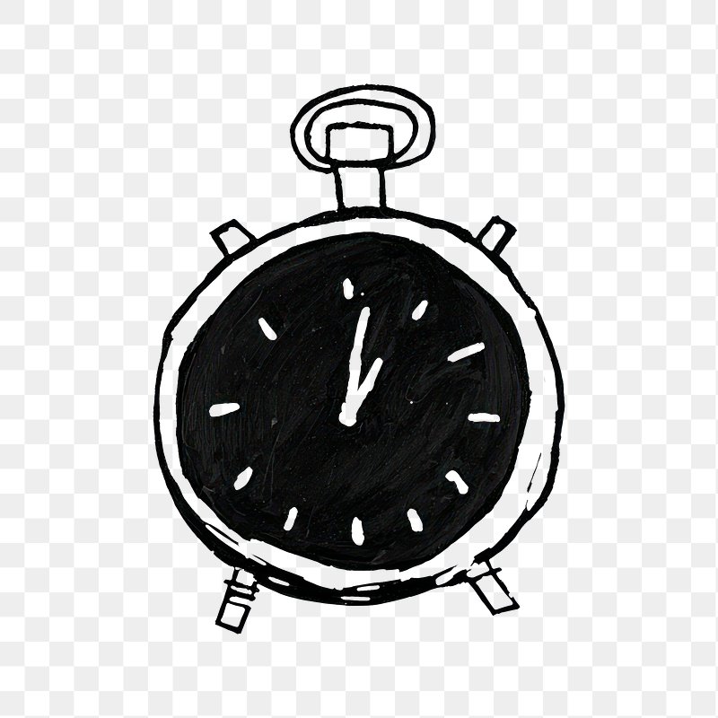 Hand Drawn Clock Transparent Images | Free Photos, PNG Stickers ...