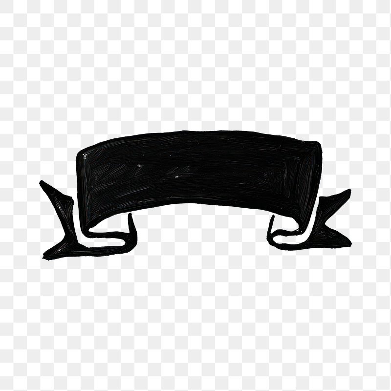 Doodle Ribbon Banner Black Images | Free Photos, PNG Stickers ...