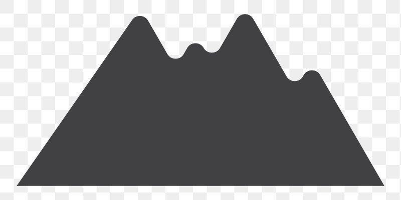 Triangle mountains shape png sticker, | Premium PNG - rawpixel