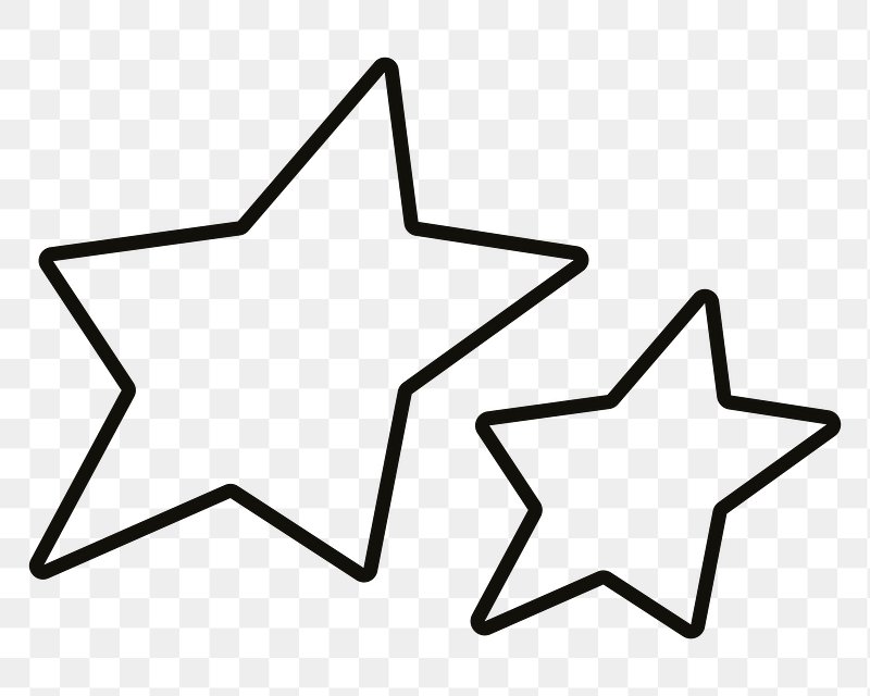 Two stars png, transparent background | Premium PNG - rawpixel