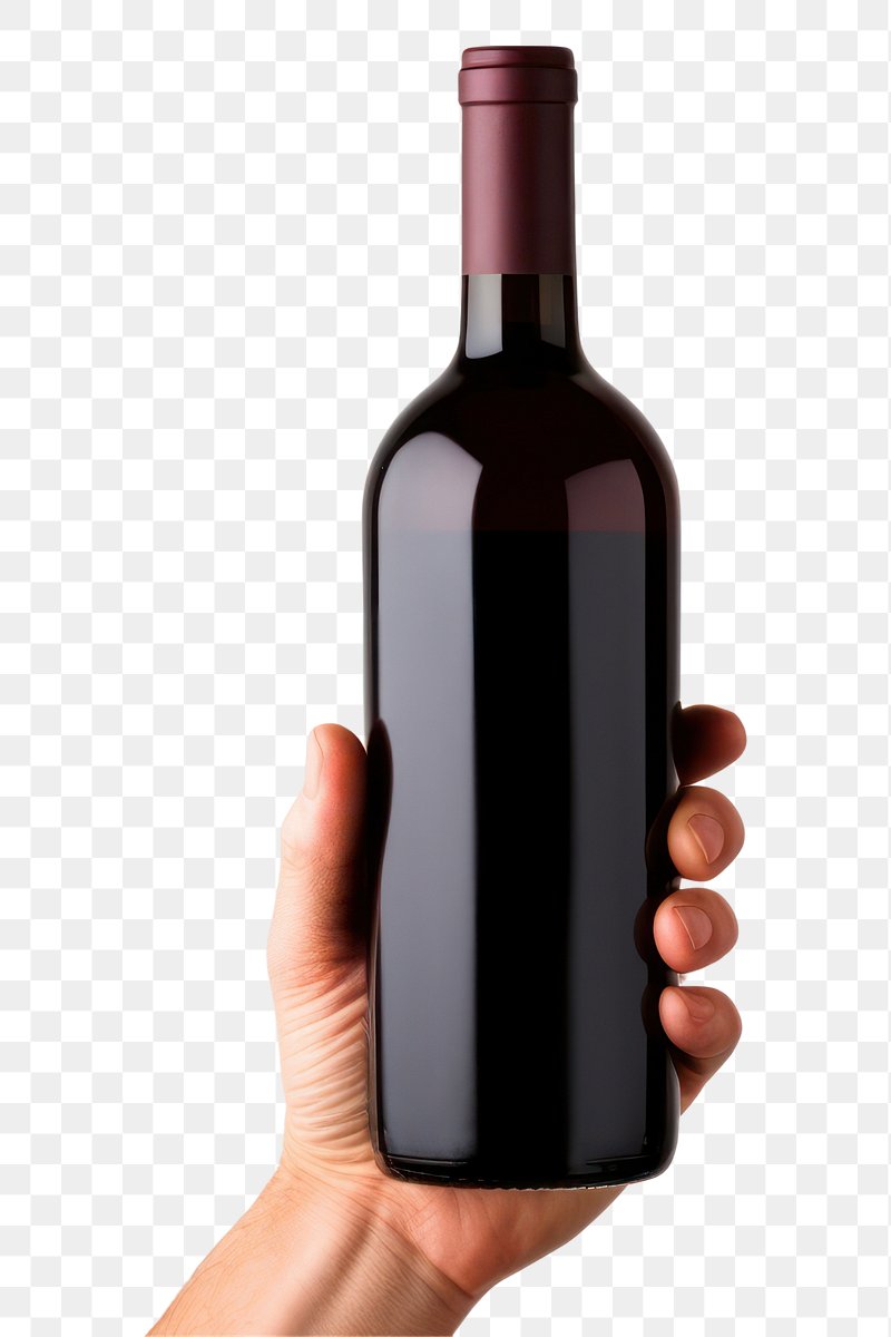 PNG Bottle wine holding drink | Free PNG - rawpixel