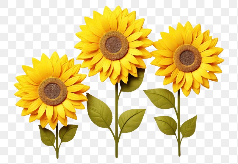 Sunflower Cartoon PNG Images | Free Photos, PNG Stickers, Wallpapers ...