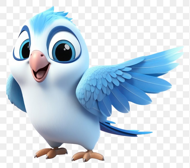 Cartoon animal white bird. | Free Photo Illustration - rawpixel