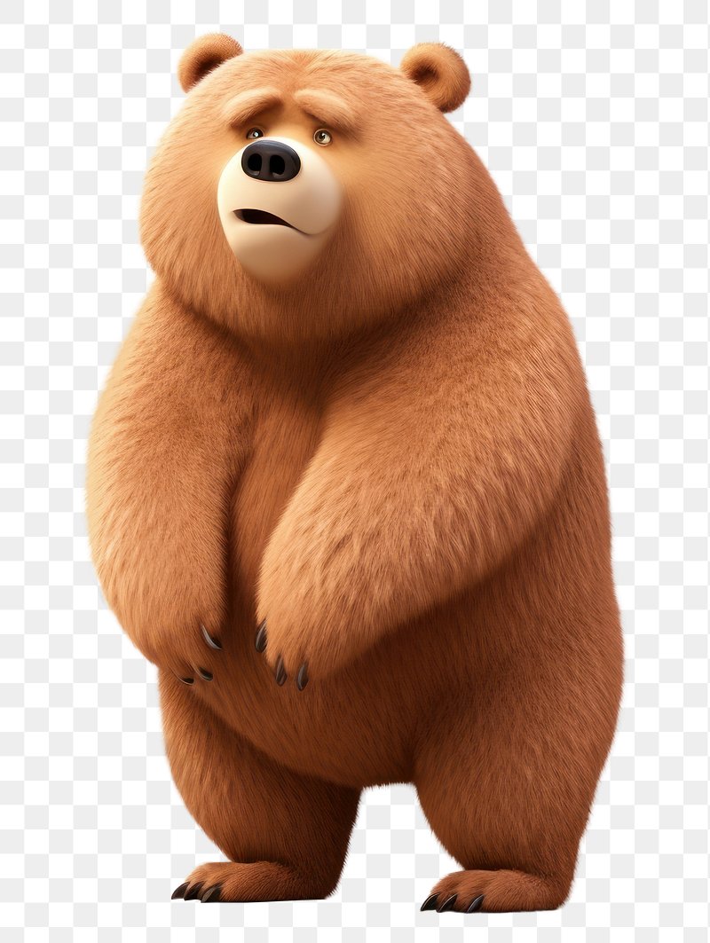 PNG Bear cartoon mammal wildlife. | Premium PNG - rawpixel