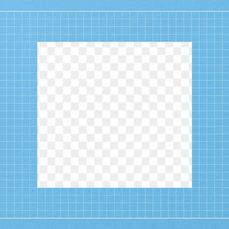 PNG blue grid frame, transparent | Premium PNG - rawpixel