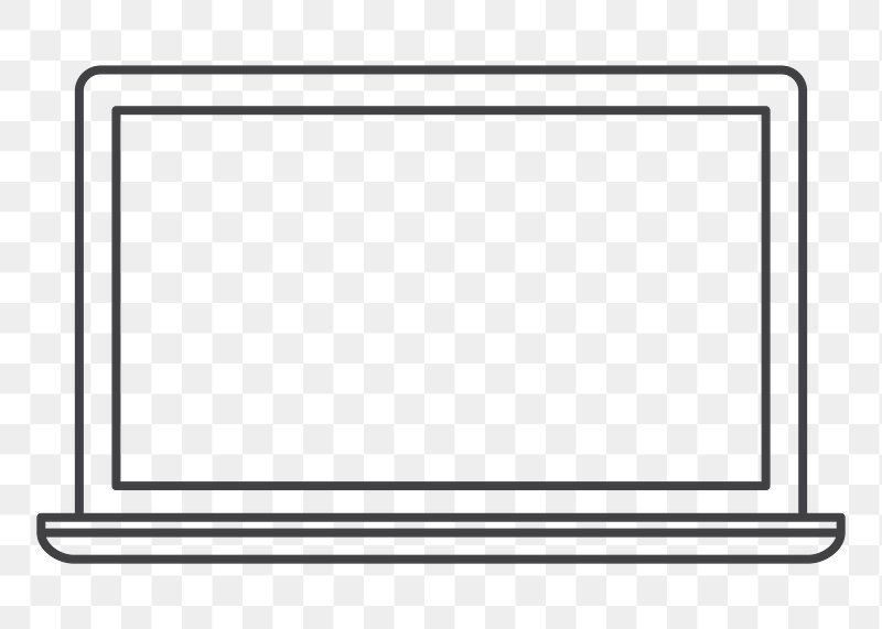 Laptop Line Art PNG Images | Free Photos, PNG Stickers, Wallpapers ...