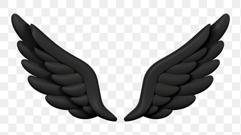 Black Angel Wings Transparent