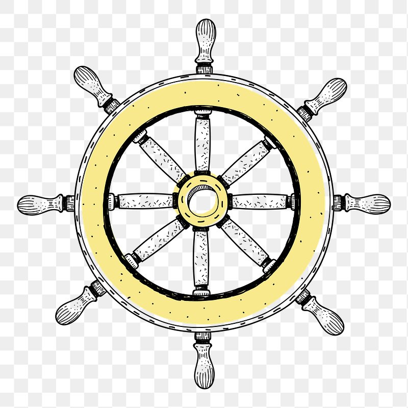 Ship's wheel png illustration, transparent | Premium PNG - rawpixel