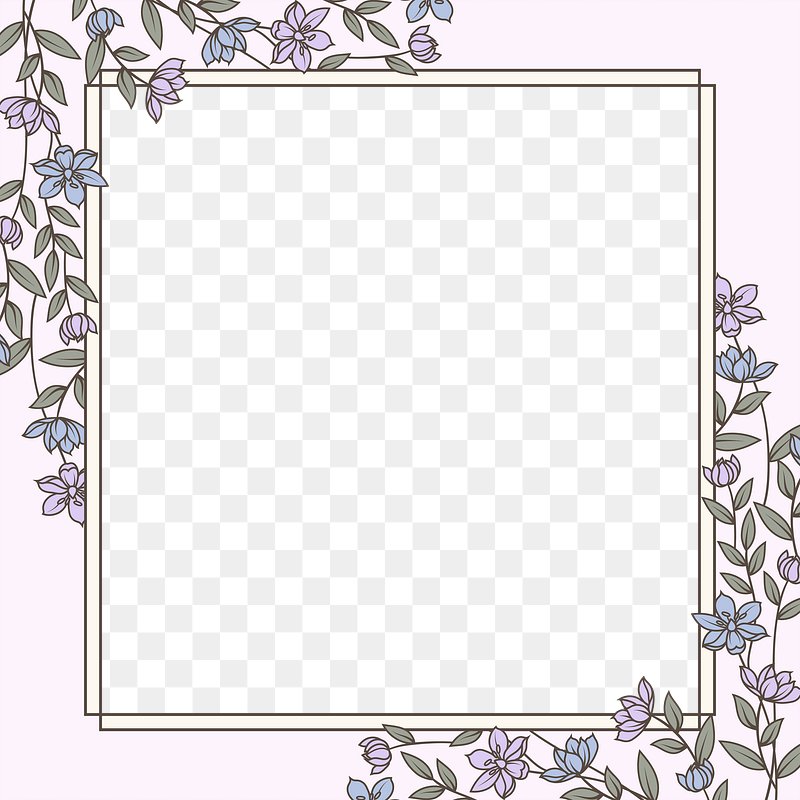 Pastel flower png frame, transparent | Premium PNG - rawpixel