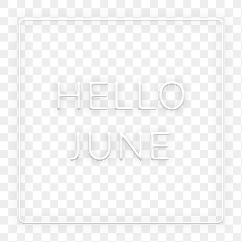 Frame with Hello June png | Free PNG - rawpixel