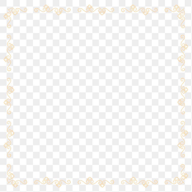 Yellow Swirl Border Png