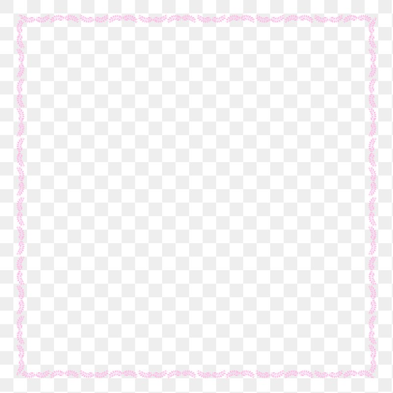 Simple Square Pink Border PNG Images | Free Photos, PNG Stickers ...