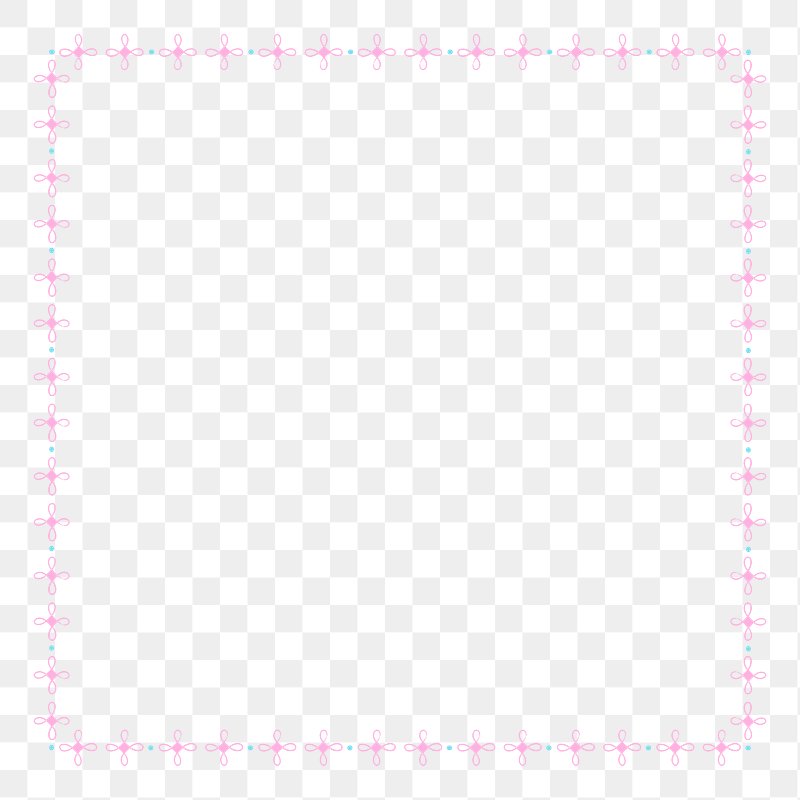 Simple Square Pink Border PNG Images | Free Photos, PNG Stickers ...