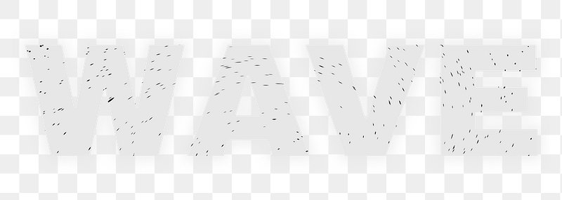 Abstract WAVE png white typography | Free PNG Sticker - rawpixel