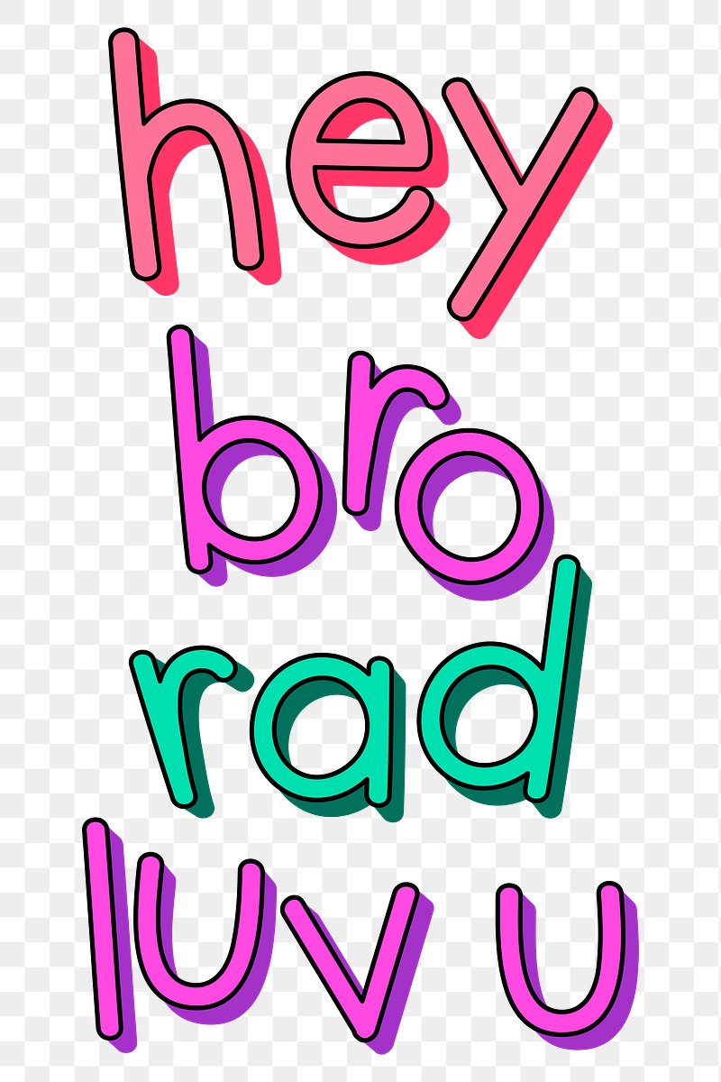 Trendy slang typography design element | Free PNG Sticker - rawpixel