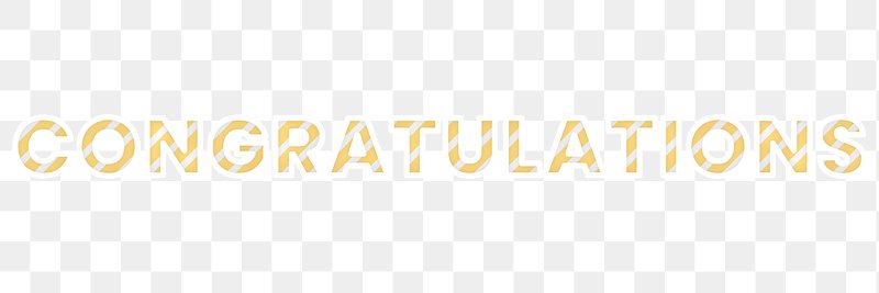 Congratulations Yellow PNG Images | Free Photos, PNG Stickers ...