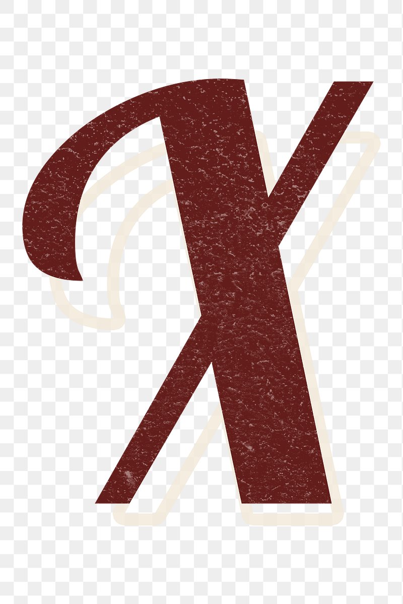 Capital Letter X Cursive PNG Images | Free Photos, PNG Stickers ...