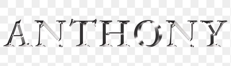 Anthony Typography PNG Images | Free Photos, PNG Stickers, Wallpapers ...