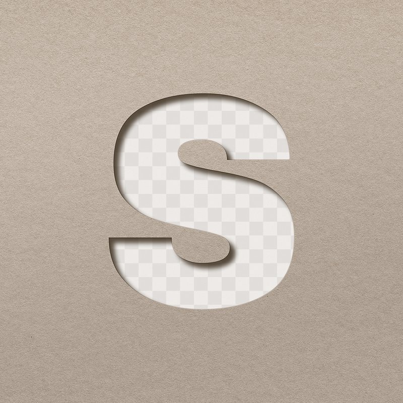 S Letter Paper Cut PNG Alphabet Typography Font Images | Free Photos ...