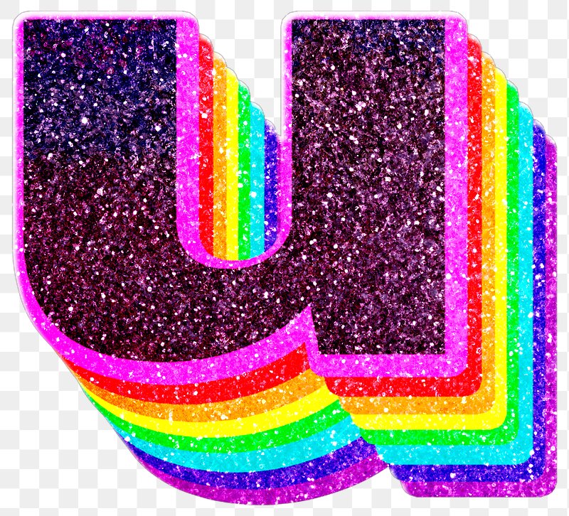 Transparent PNG Glitter Letter U Images | Free Photos, PNG Stickers ...