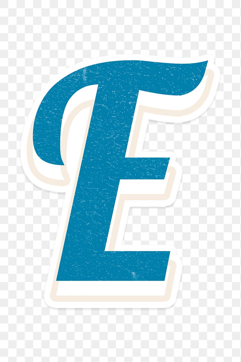Blue Letter E