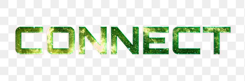 CONNECT text png typography galaxy | Free PNG Sticker - rawpixel