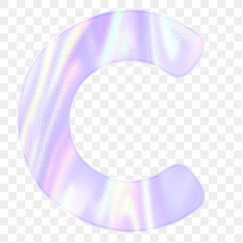Holographic Pastel Letter C Images | Free Photos, PNG Stickers ...