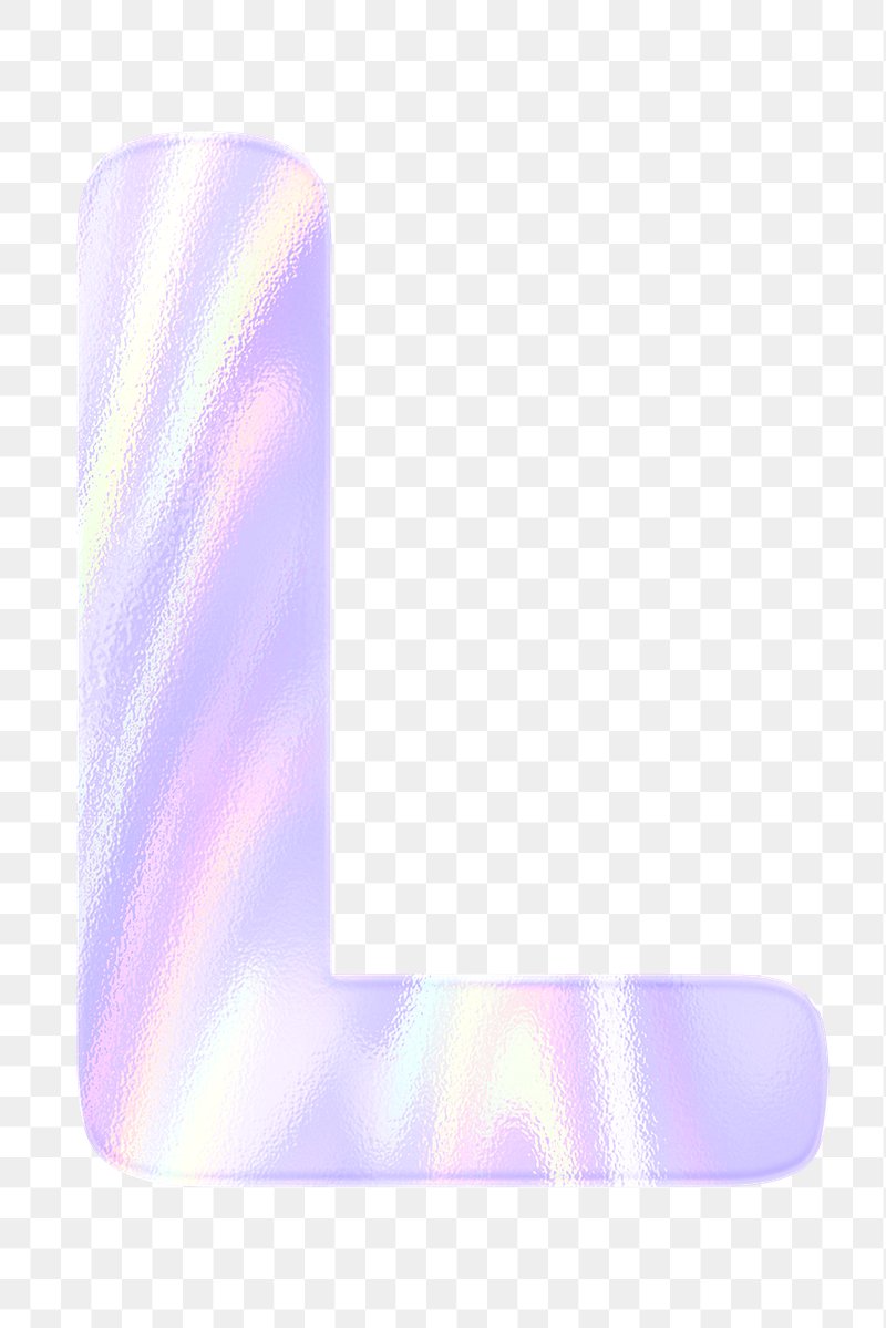 Pastel Holographic Alphabet L Images | Free Photos, PNG Stickers ...