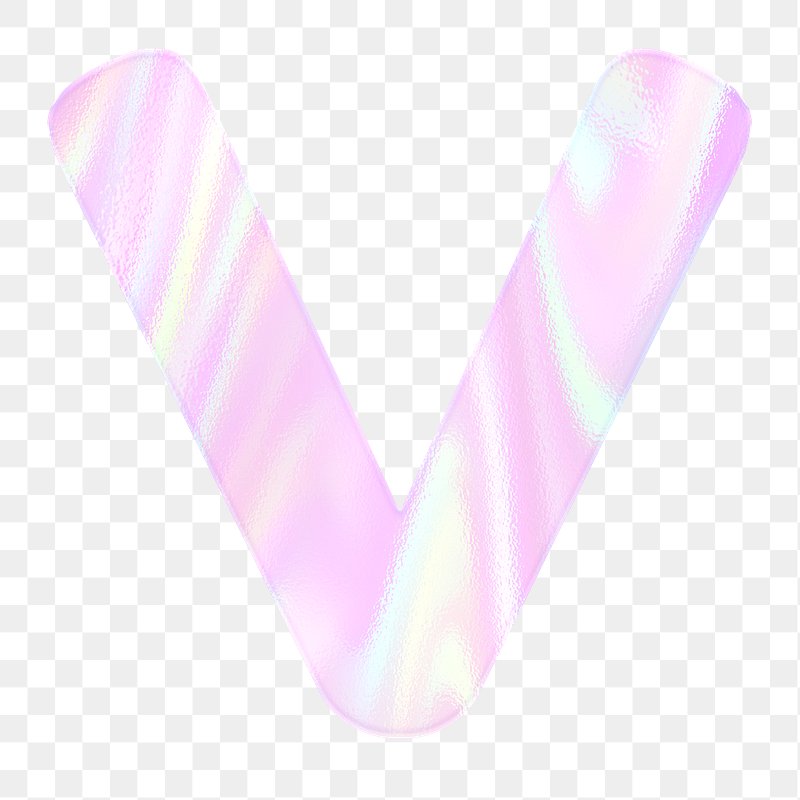Pastel Holographic Alphabet V Images | Free Photos, PNG Stickers ...