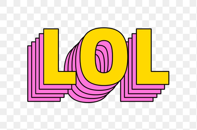 LOL word art png retro | Free PNG Sticker - rawpixel