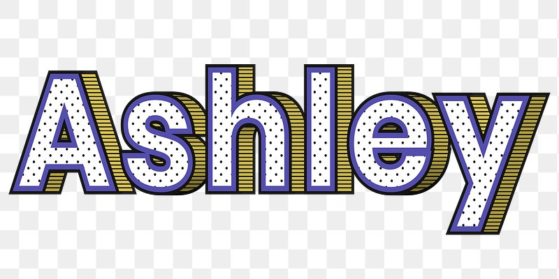 Ashley name png halftone shadow | Free PNG Sticker - rawpixel