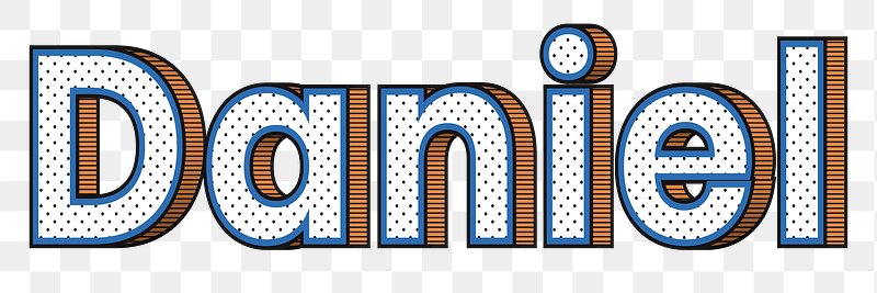 Daniel Typography PNG Images | Free Photos, PNG Stickers, Wallpapers ...