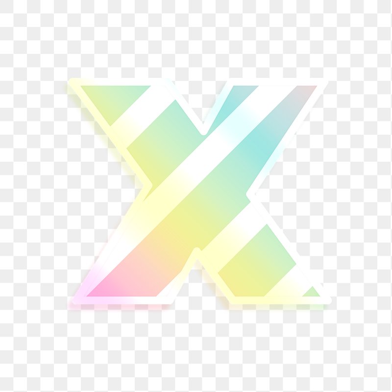 PNG Letter X Pastel Gradient Images | Free Photos, PNG Stickers ...