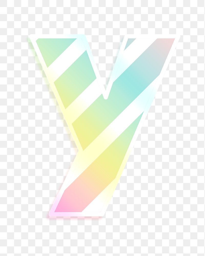 Png letter y rainbow gradient | Free PNG Sticker - rawpixel