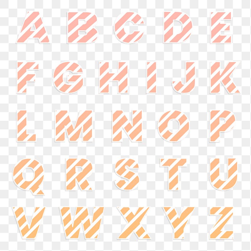 Gradient orange alphabet png sticker | Free PNG - rawpixel