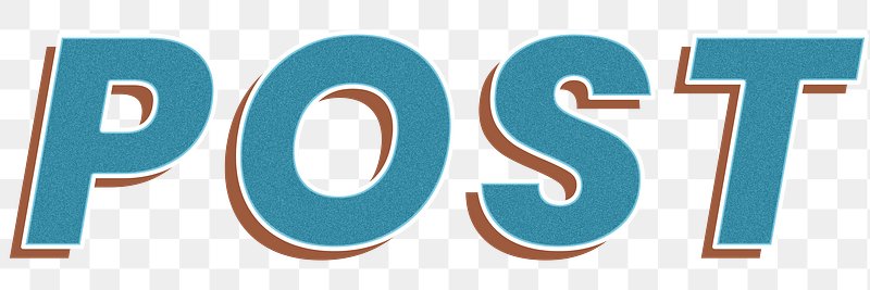 Png post word 3d bold | Free PNG Sticker - rawpixel