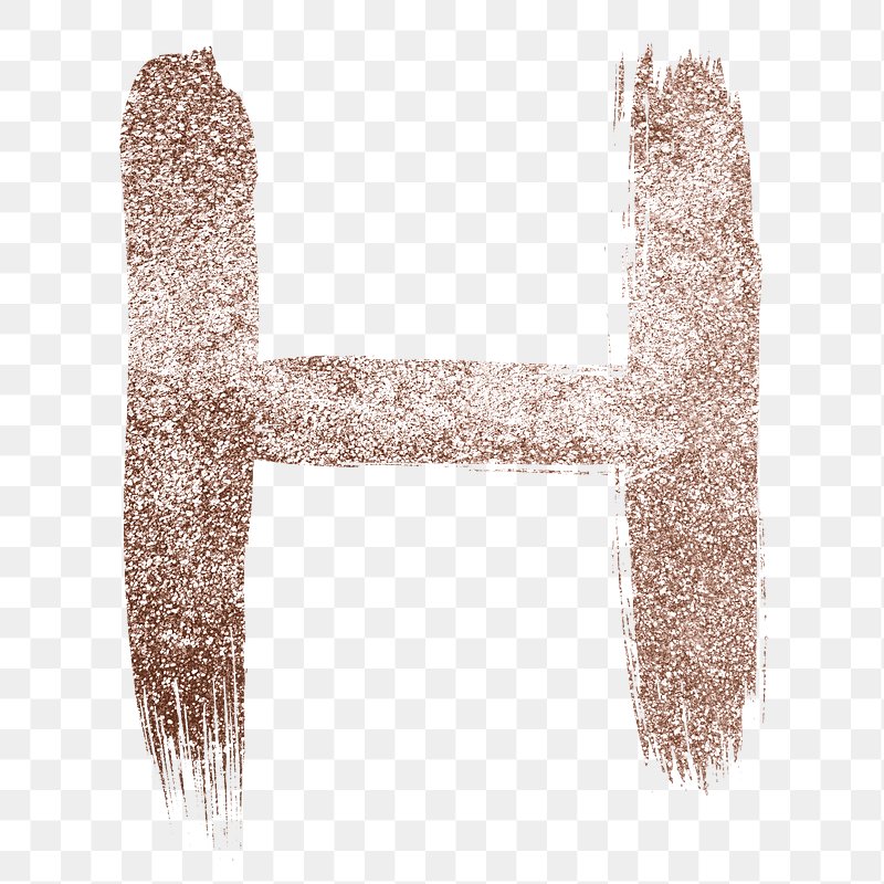 Glitter Capital Letter H Sticker Transparent PNG Images | Free Photos ...