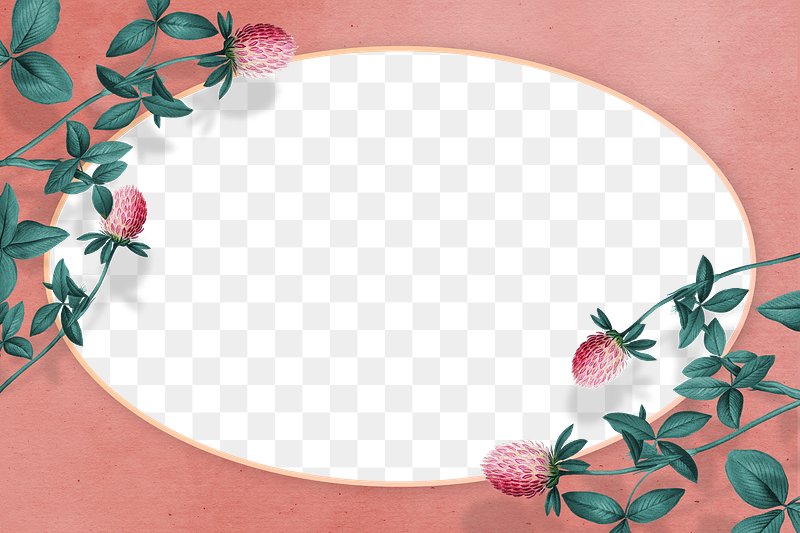 Red Flower Circle Frame PNG Images | Free Photos, PNG Stickers ...