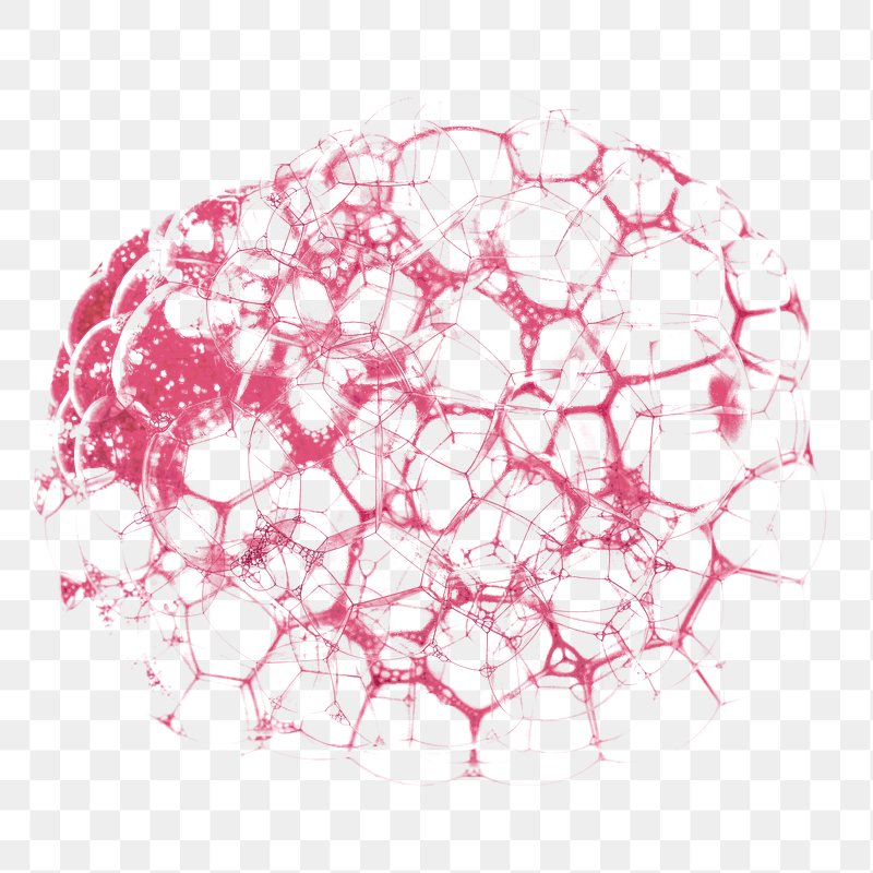 Red bubble art png element | Free PNG Sticker - rawpixel