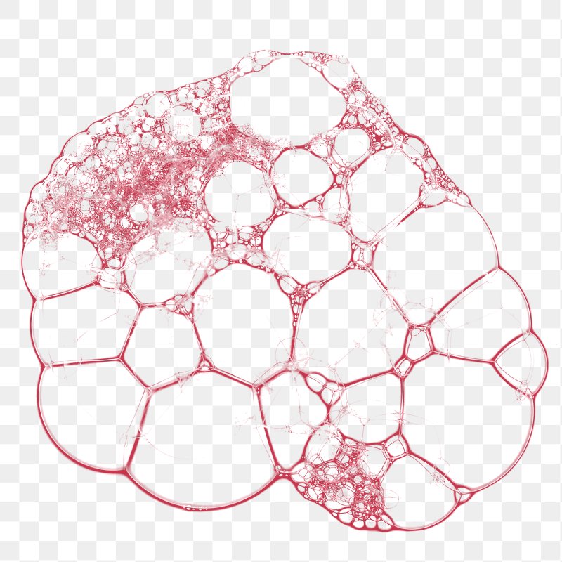 Red bubble art png element | Premium PNG Sticker - rawpixel
