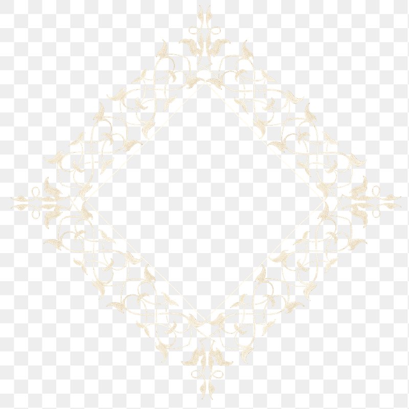 Rhombus gold filigree frame png | Premium PNG - rawpixel