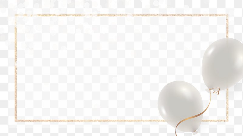 White Balloons Border Frame PNG Images | Free Photos, PNG Stickers ...