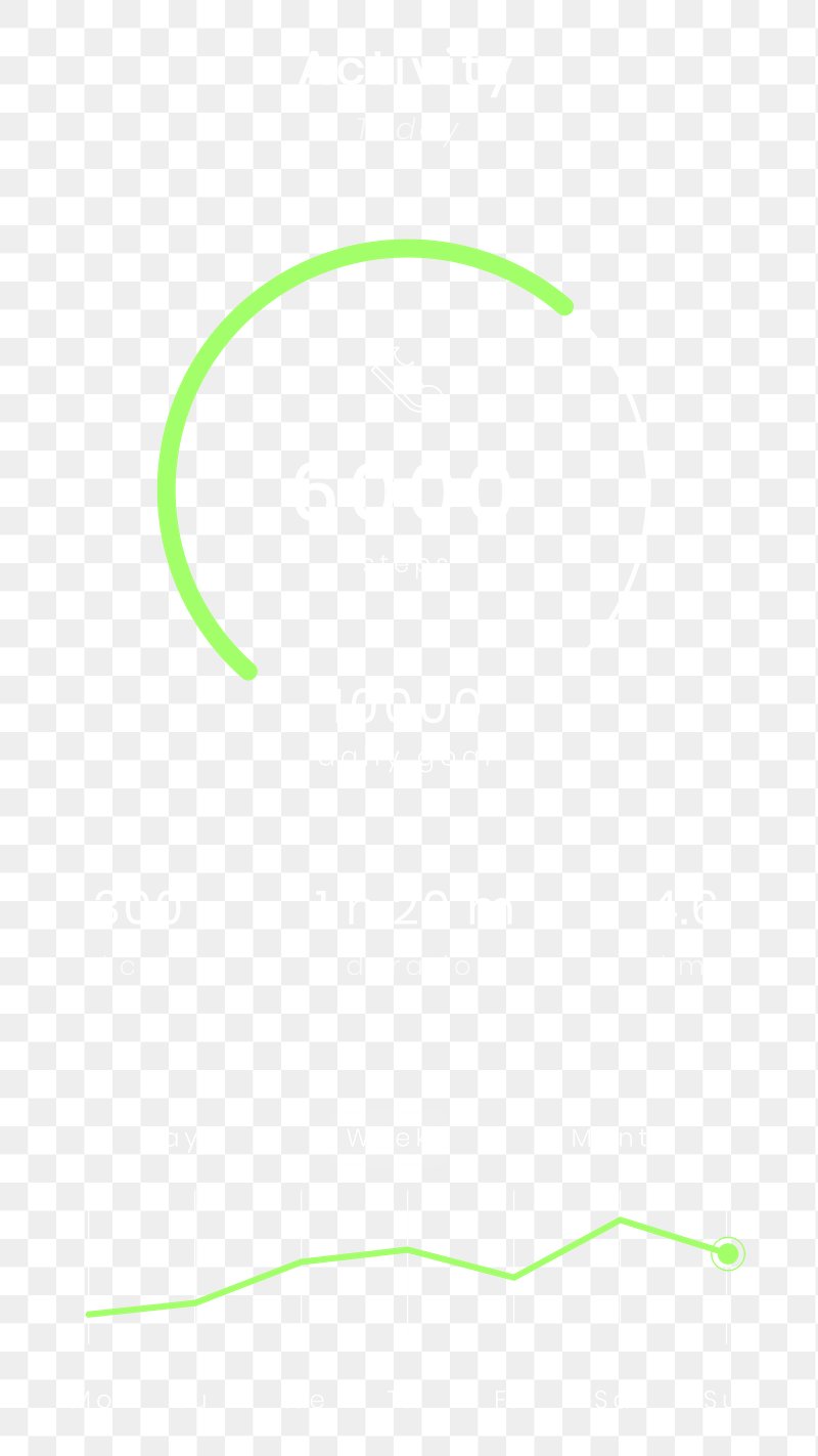 PNG steps tracking UI screen | Free PNG Sticker - rawpixel