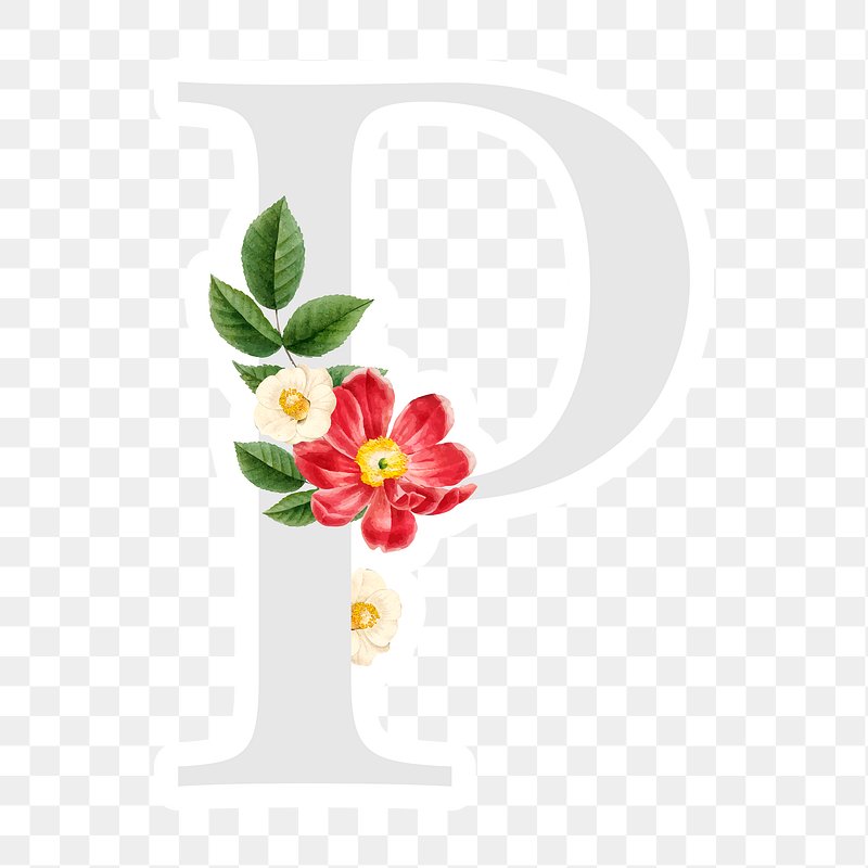 Botanical Capital Letter P Transparent PNG Images | Free Photos, PNG ...