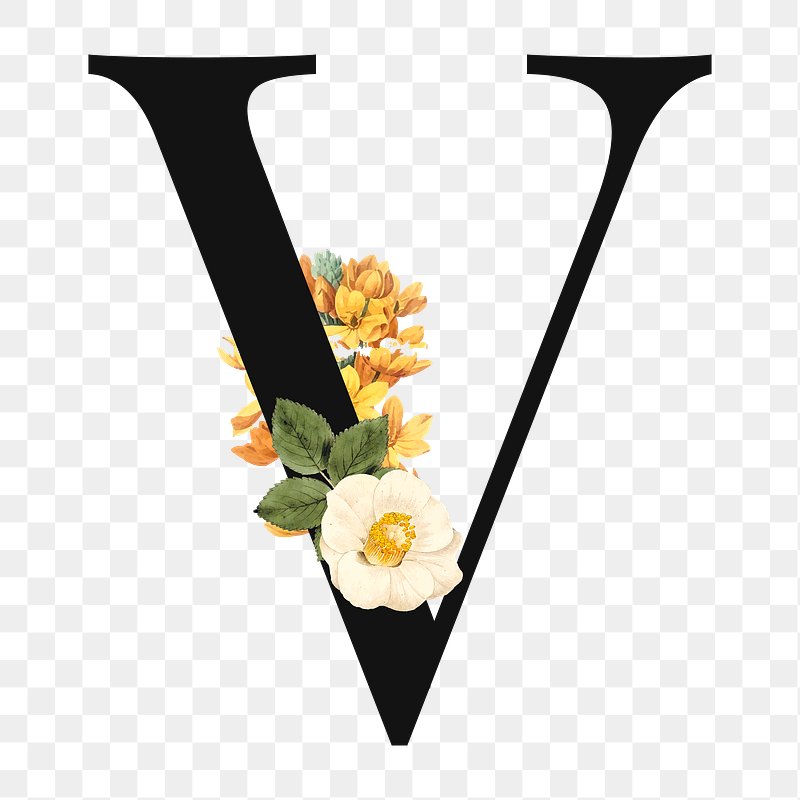 Botanical Letter V Transparent Images | Free Photos, PNG Stickers ...