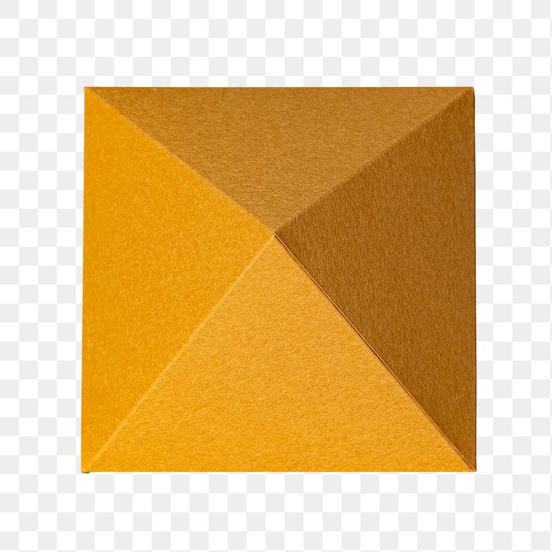 Minimal gold prism shape transparent | Premium PNG Sticker - rawpixel