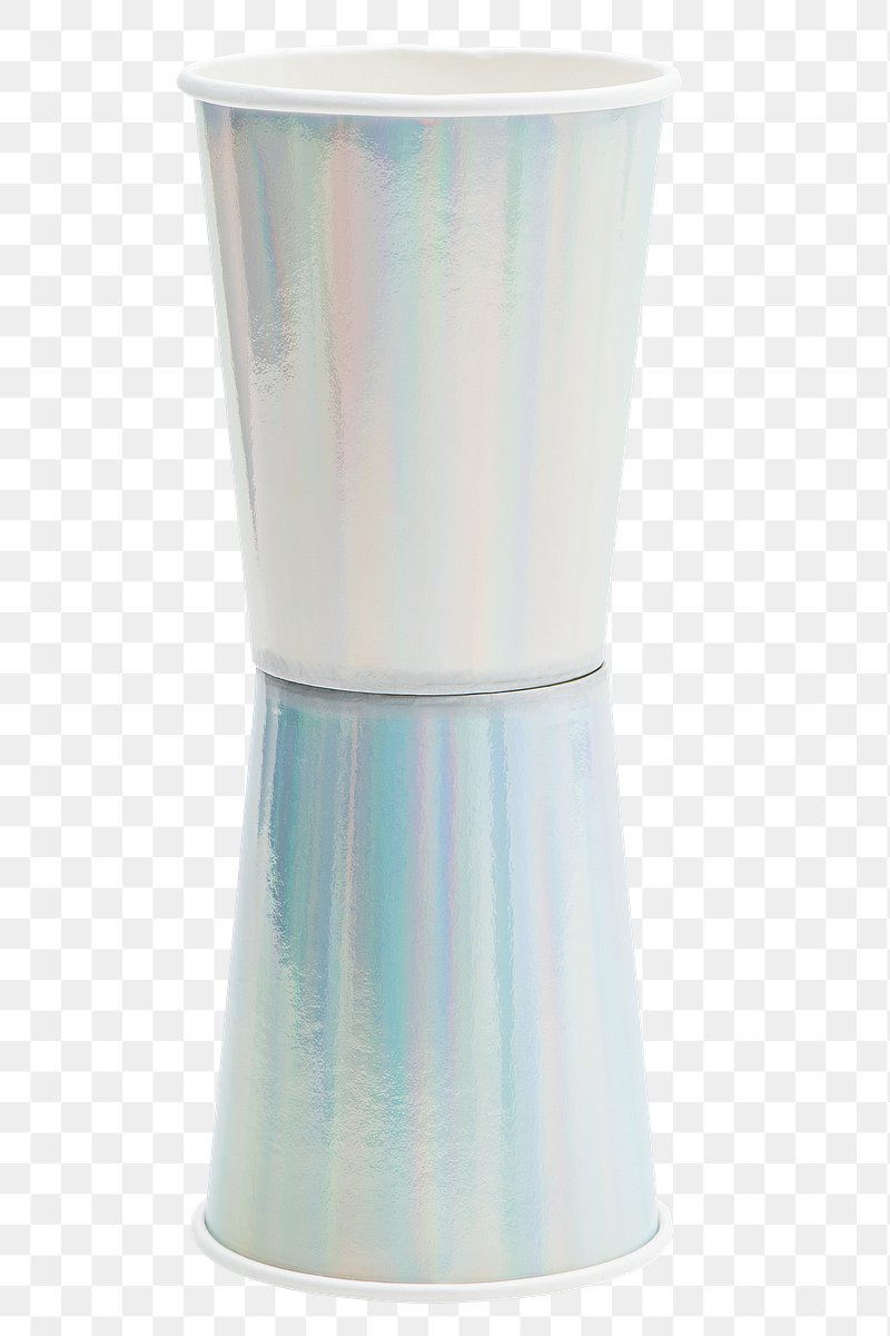 Shiny holographic plastic cups design | Free PNG Sticker - rawpixel