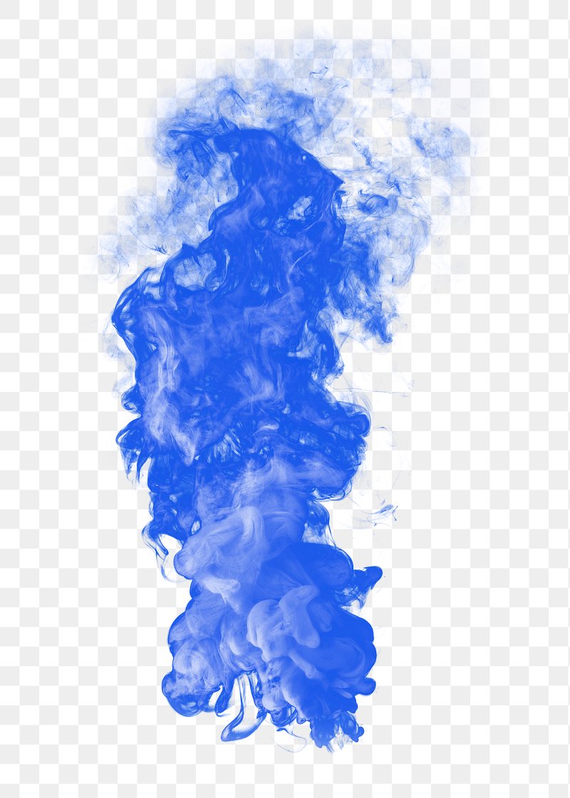 Blue Smoke Transparent Background