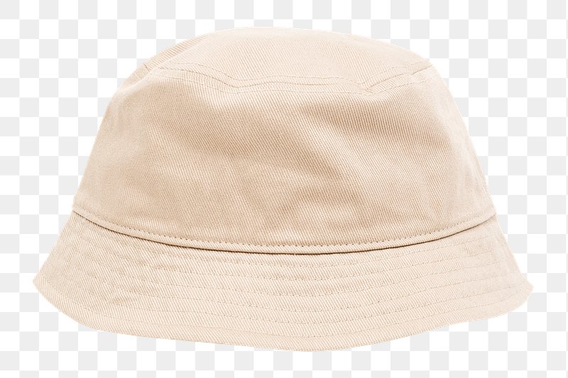 Png beige bucket hat mockup | Free PNG Sticker - rawpixel