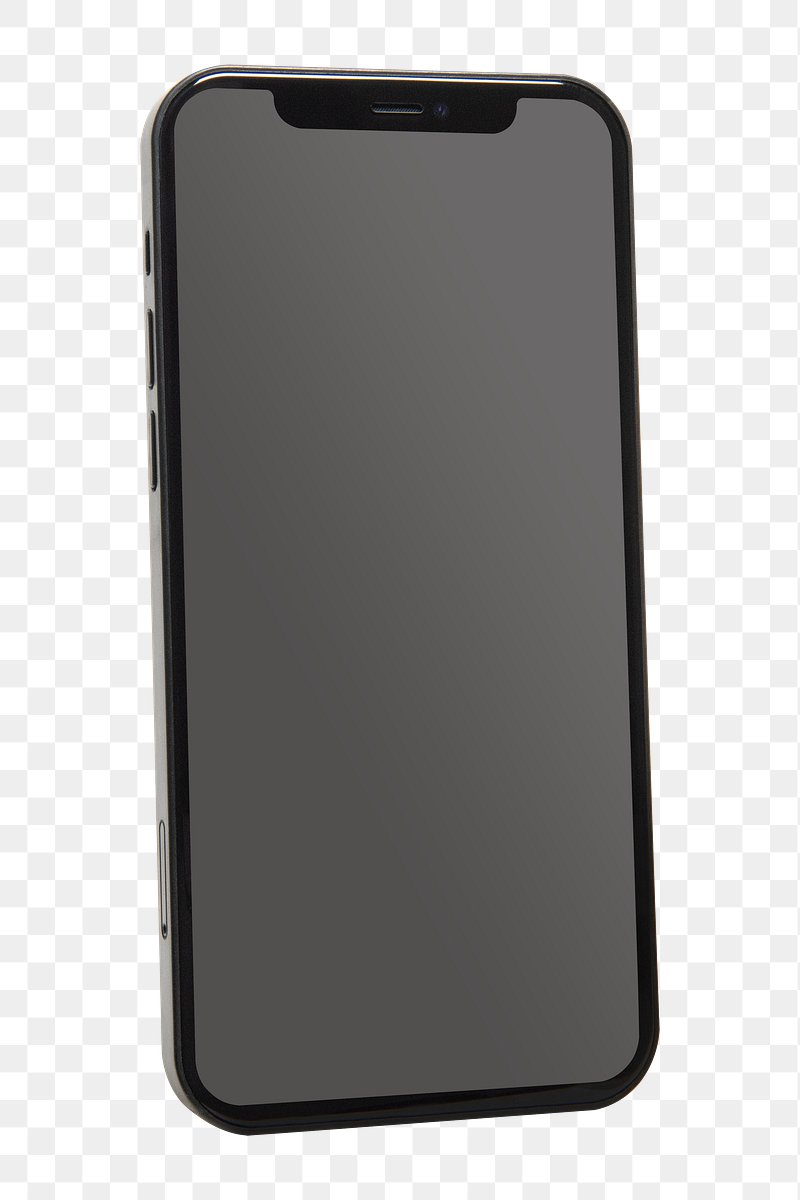 Smartphone black screen png mockup | Free PNG Sticker - rawpixel
